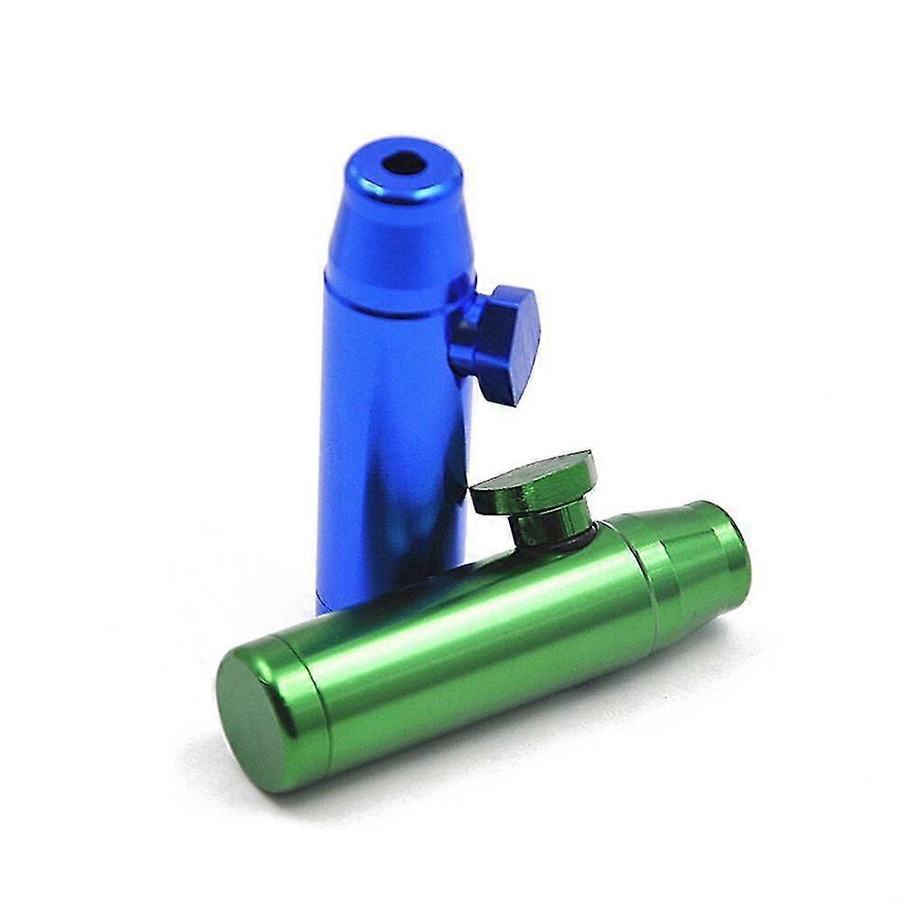 HJyang Aluminium Alloy Snuff Dispenser Portable Metal Bullet Nasal Sniffer (green) PFD | Fruugo UK