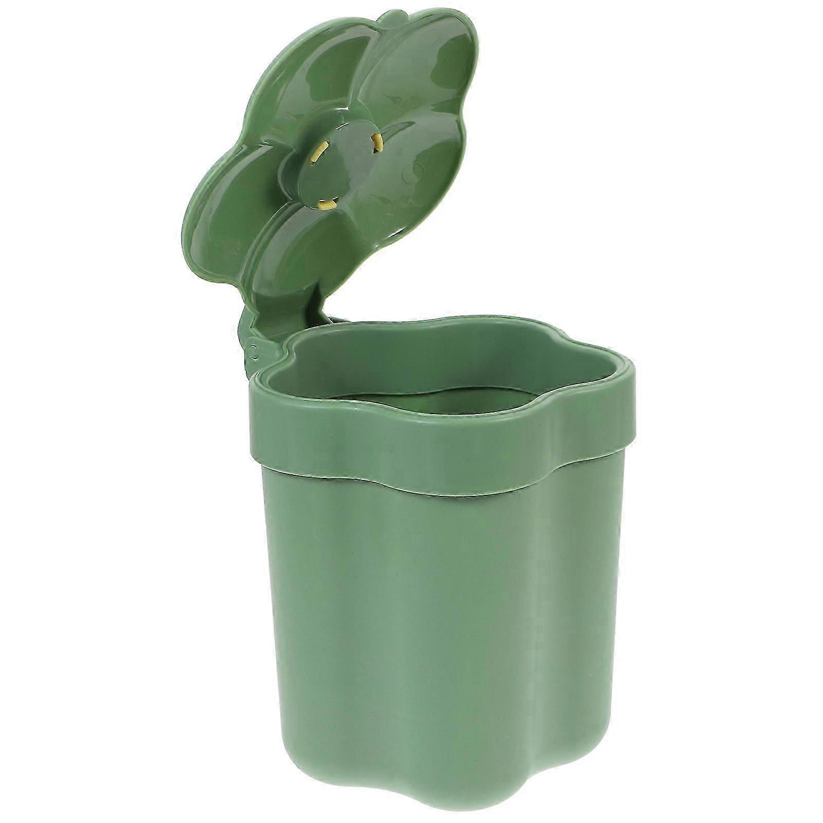 Flower Shaped Wastebasket Decorative Rubbish Bin Creative Trash Bin ...