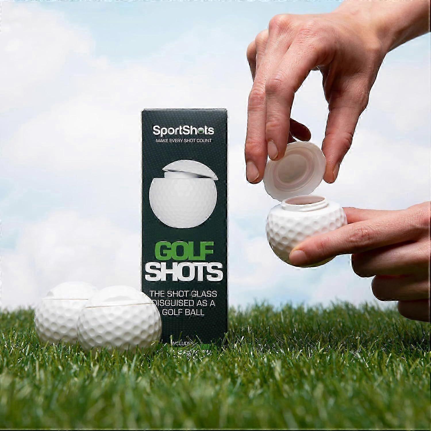 Golf Ball Shaped Shot Glass, Novelty Golf-Themed Shot Glasses with Leak ...