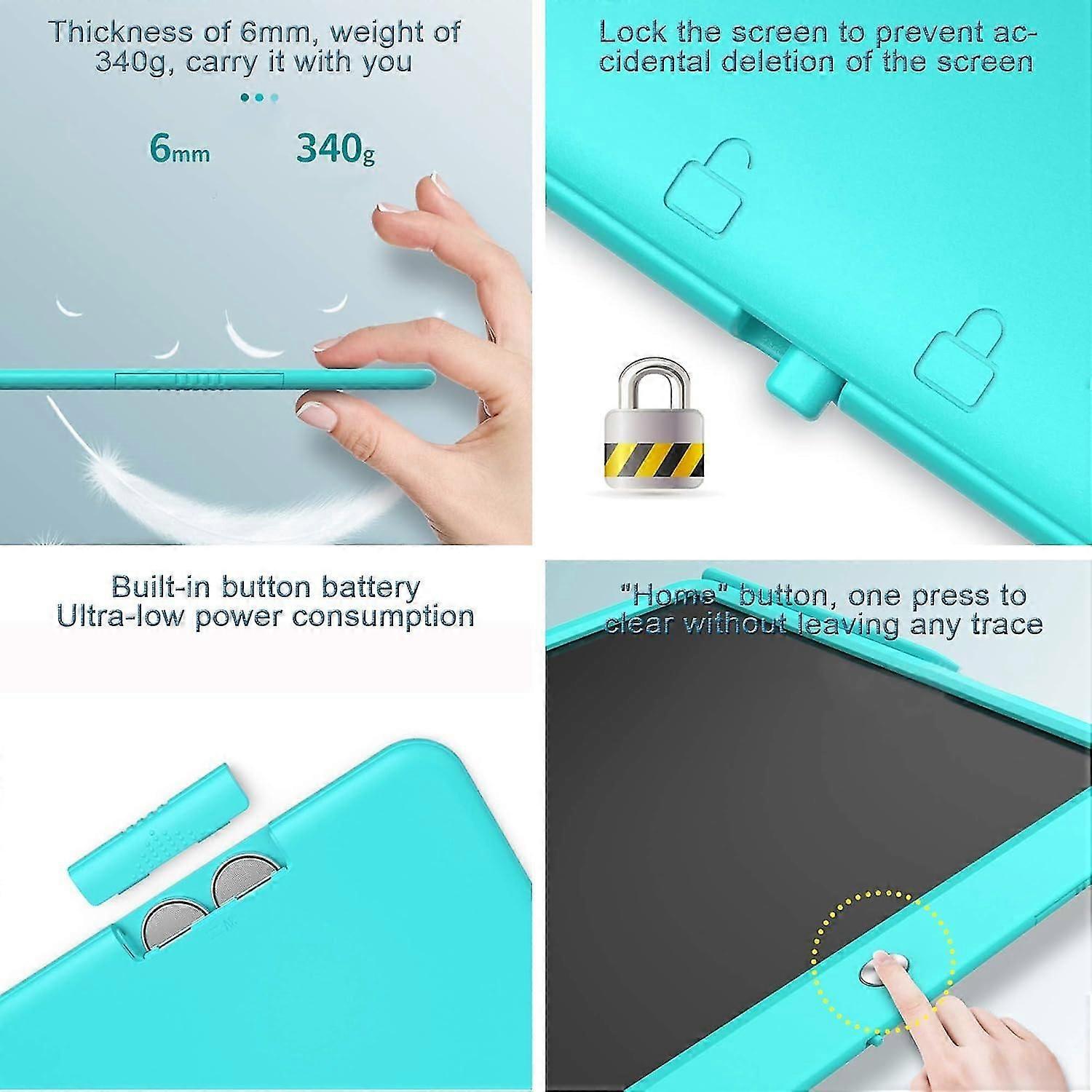 Colorful LCD Writing Tablet, Portable Kids Drawing Tablet, 15 Inch ...