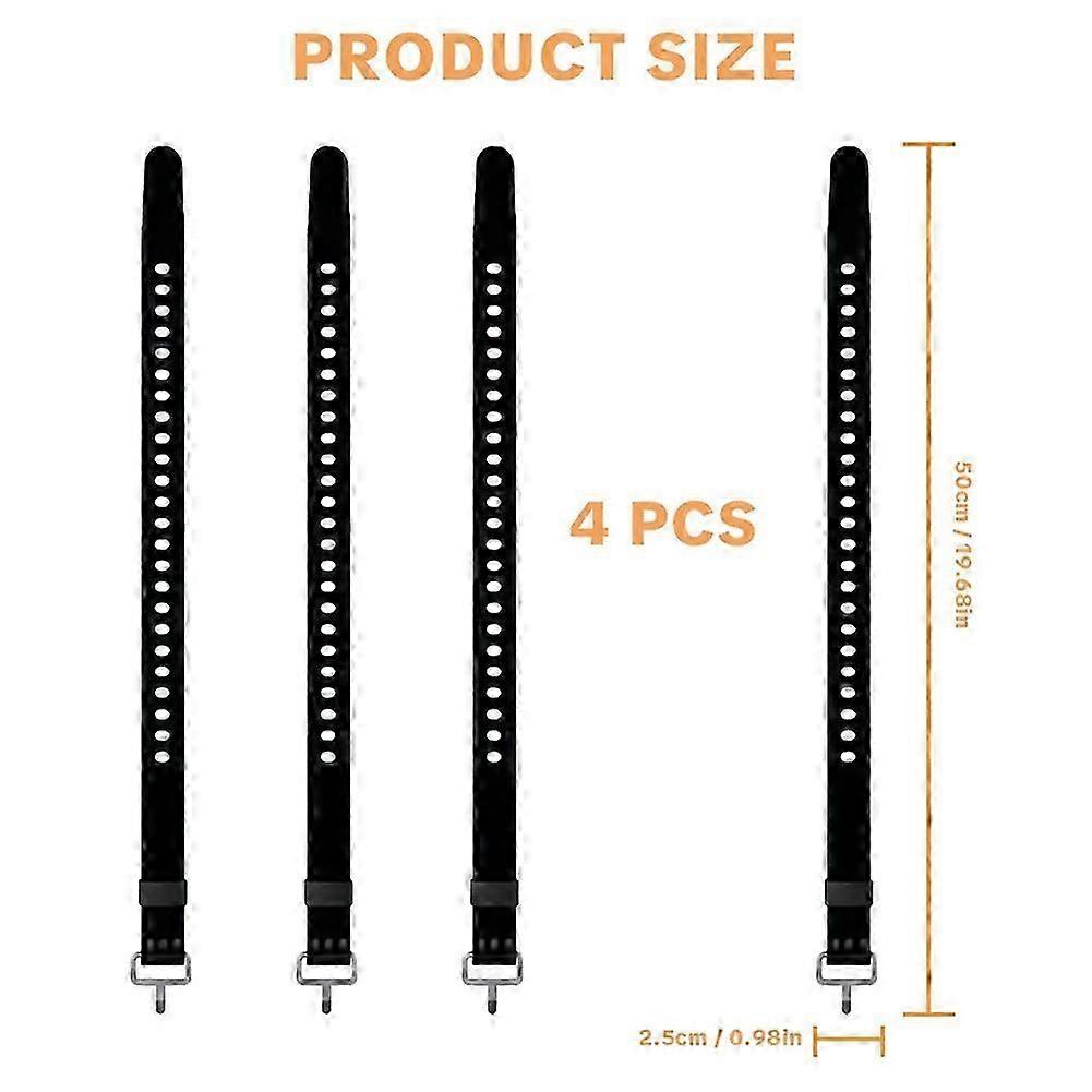 Straps with Buckles 4PC Heavy Duty Utility Adjustable Straps with Clips ...