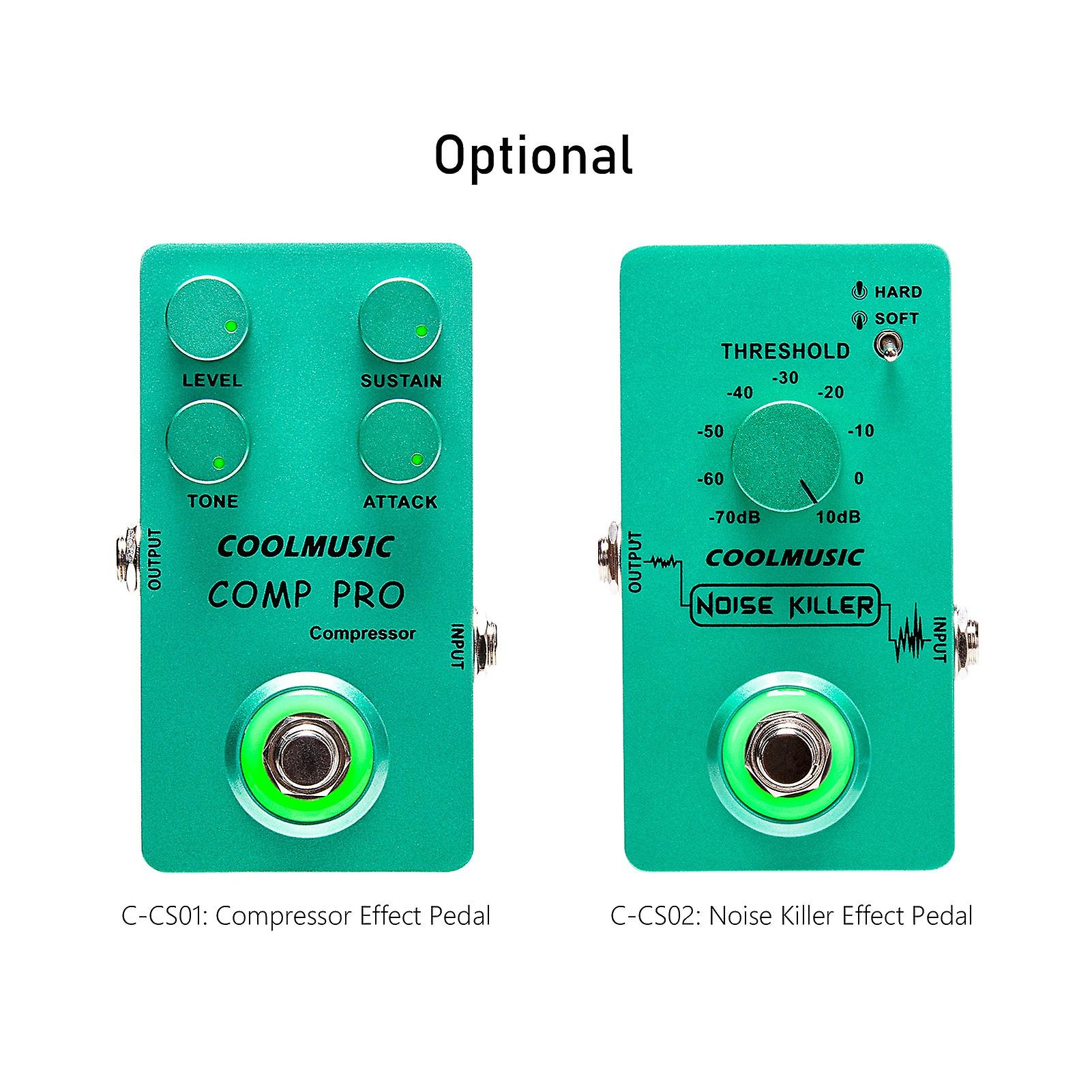 Coolmusic Compressor Effect Pedal True Bypass Guitar Effect Pedals With ...
