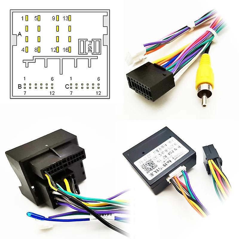 Wiring Harness CANBUS Decoder Box Car Cable Adapter for Peugeot 208 ...