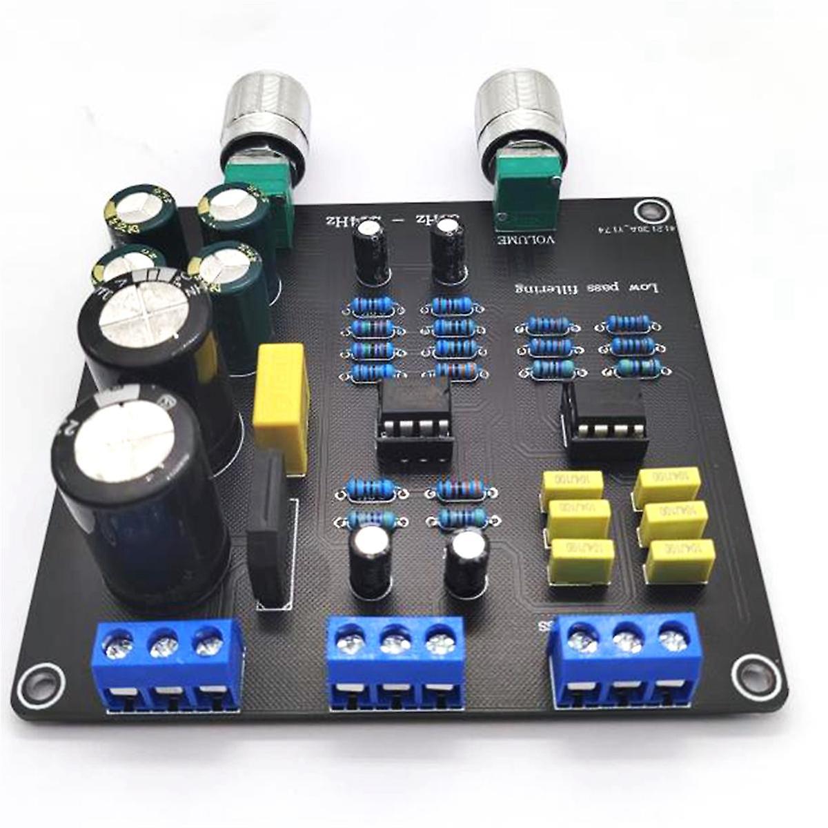 59Hz-234Hz Low-Pass Filter Super Bass Crossover Board AC9V-12V Dual ...