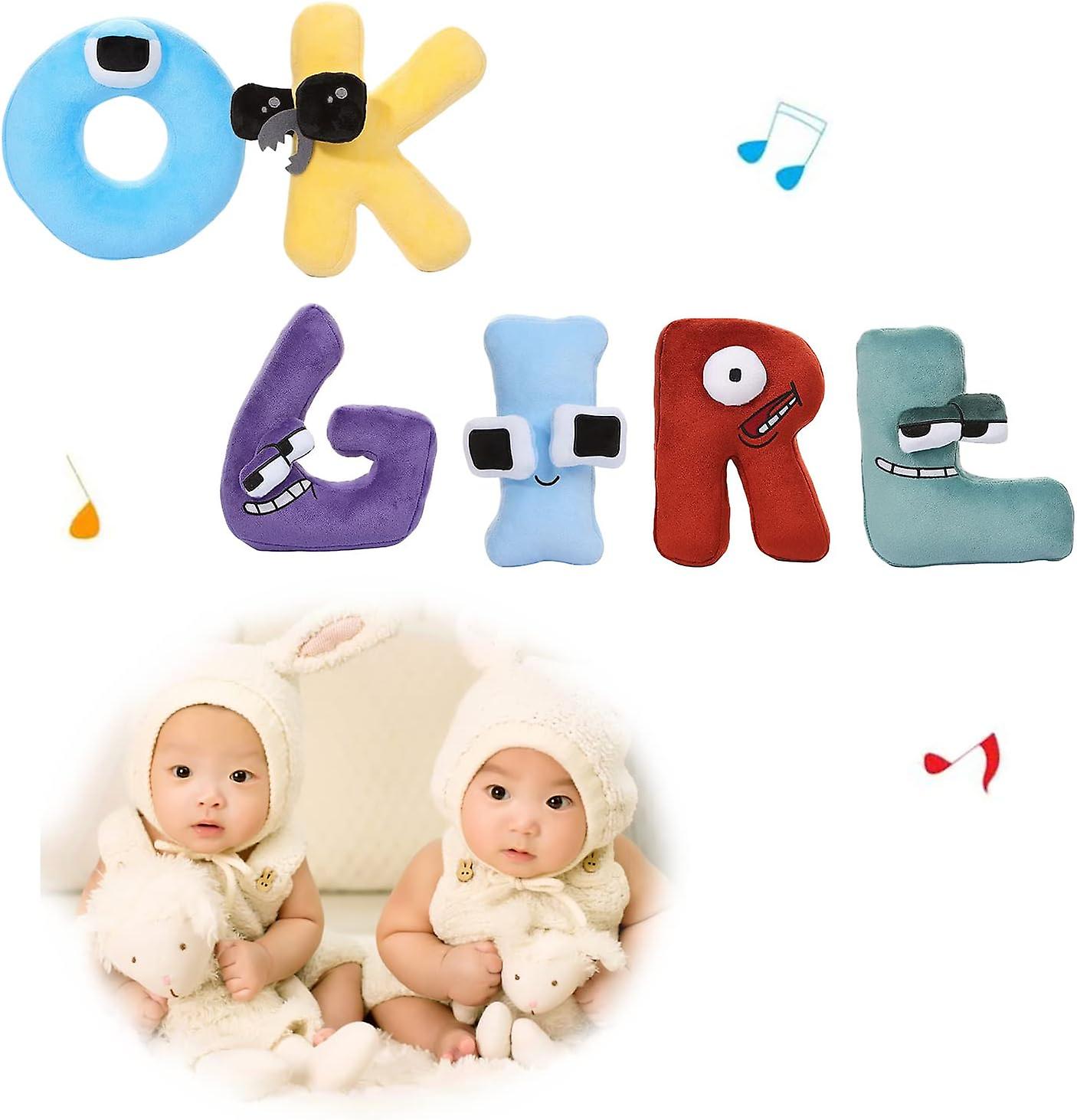 Alphabet Plush Toys, 26 Letter Series Plushies, Soft Pillow Decoration ...