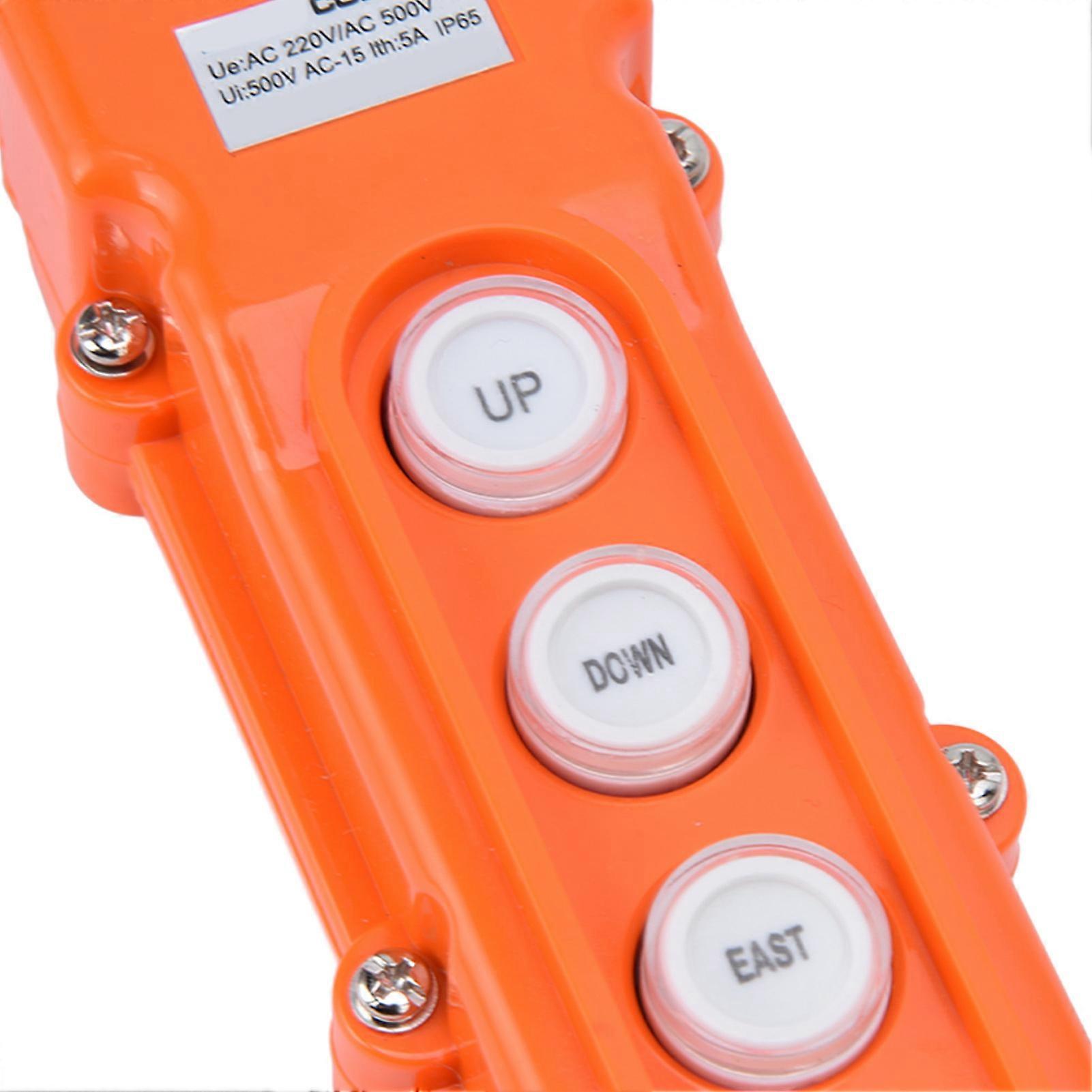 Crane Controller Hoist Remote Control Station Push Button Switch 8 Ways Cob64 220v/500v | Fruugo UK