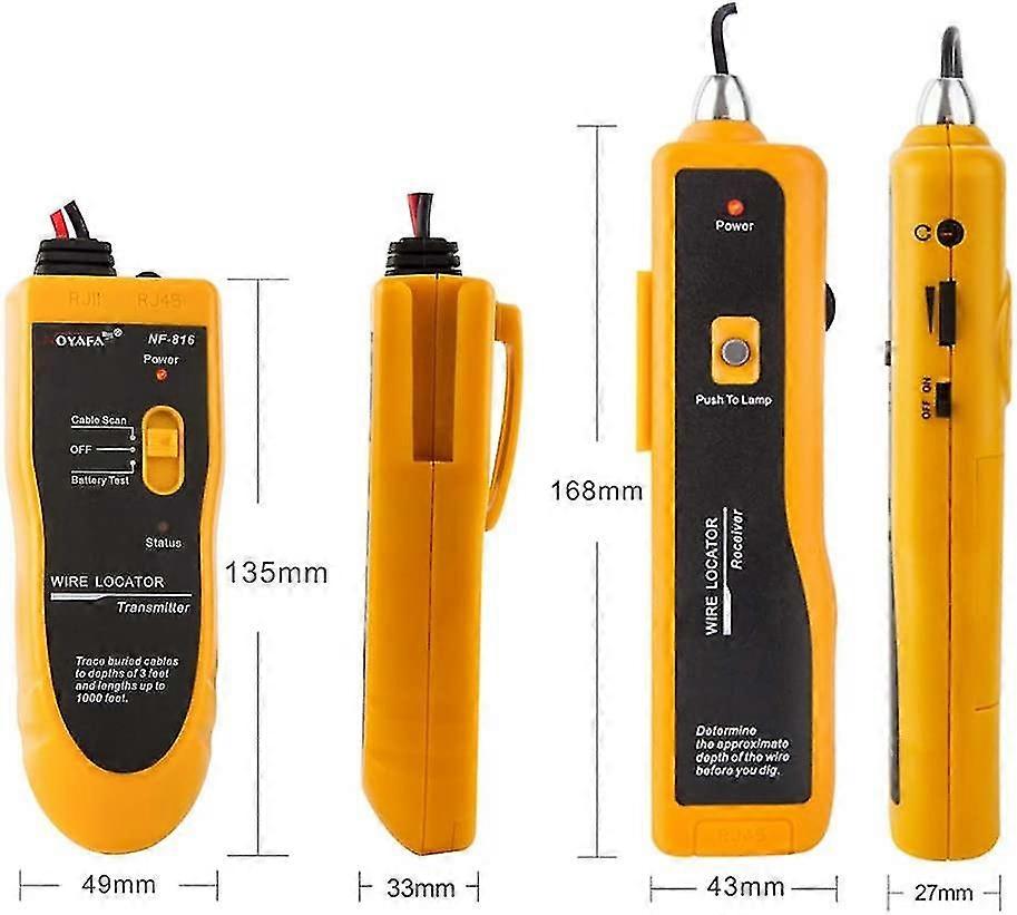 Nf-816 Underground Wire Locator Cable Detection Instrument Concealed ...