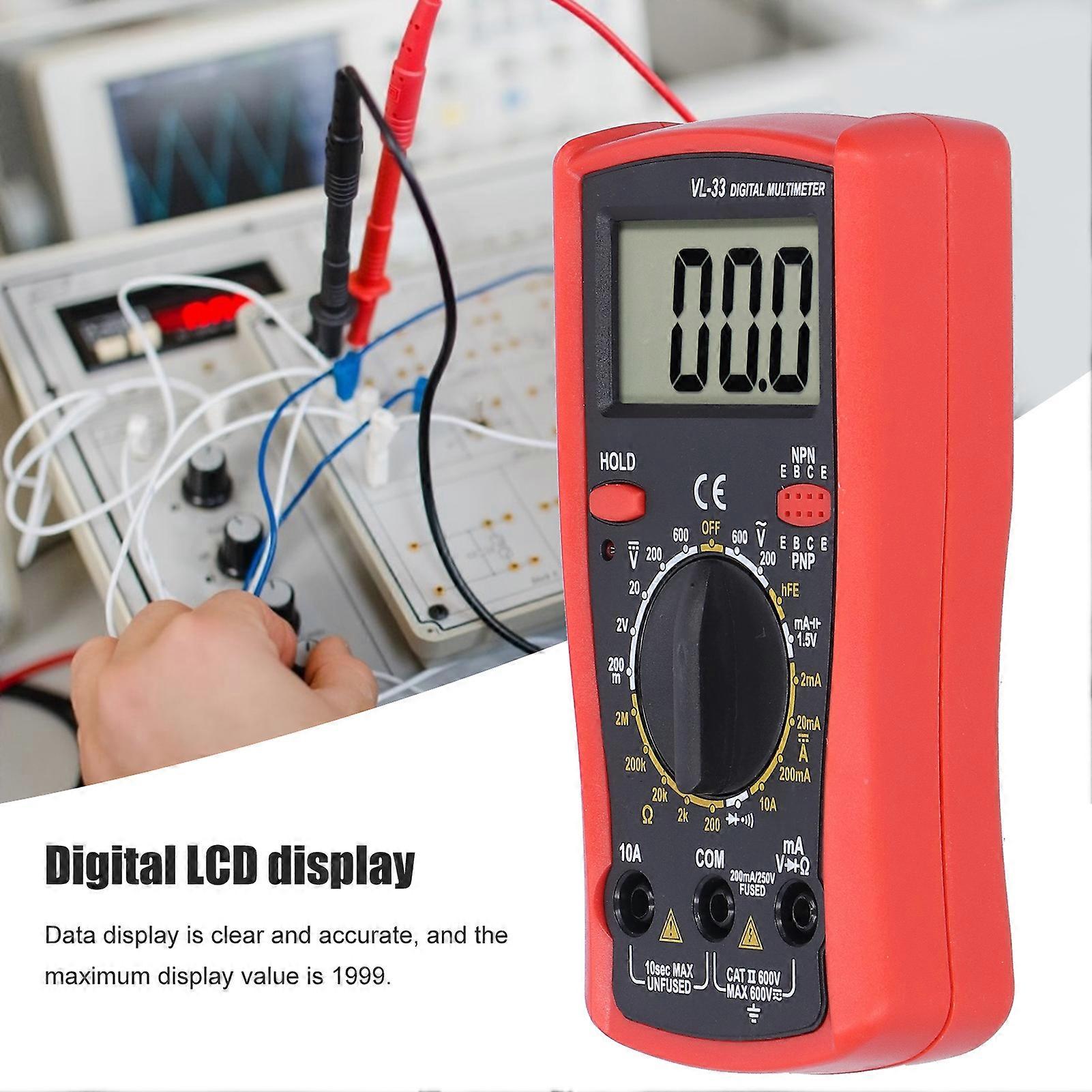 Electronic Multimeter Lcd Digital Multimeter Voltage Resistance Current ...