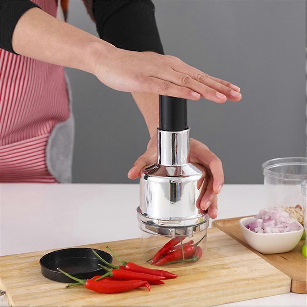 Multifunctional stainless steel manual onion chopper food crusher ...