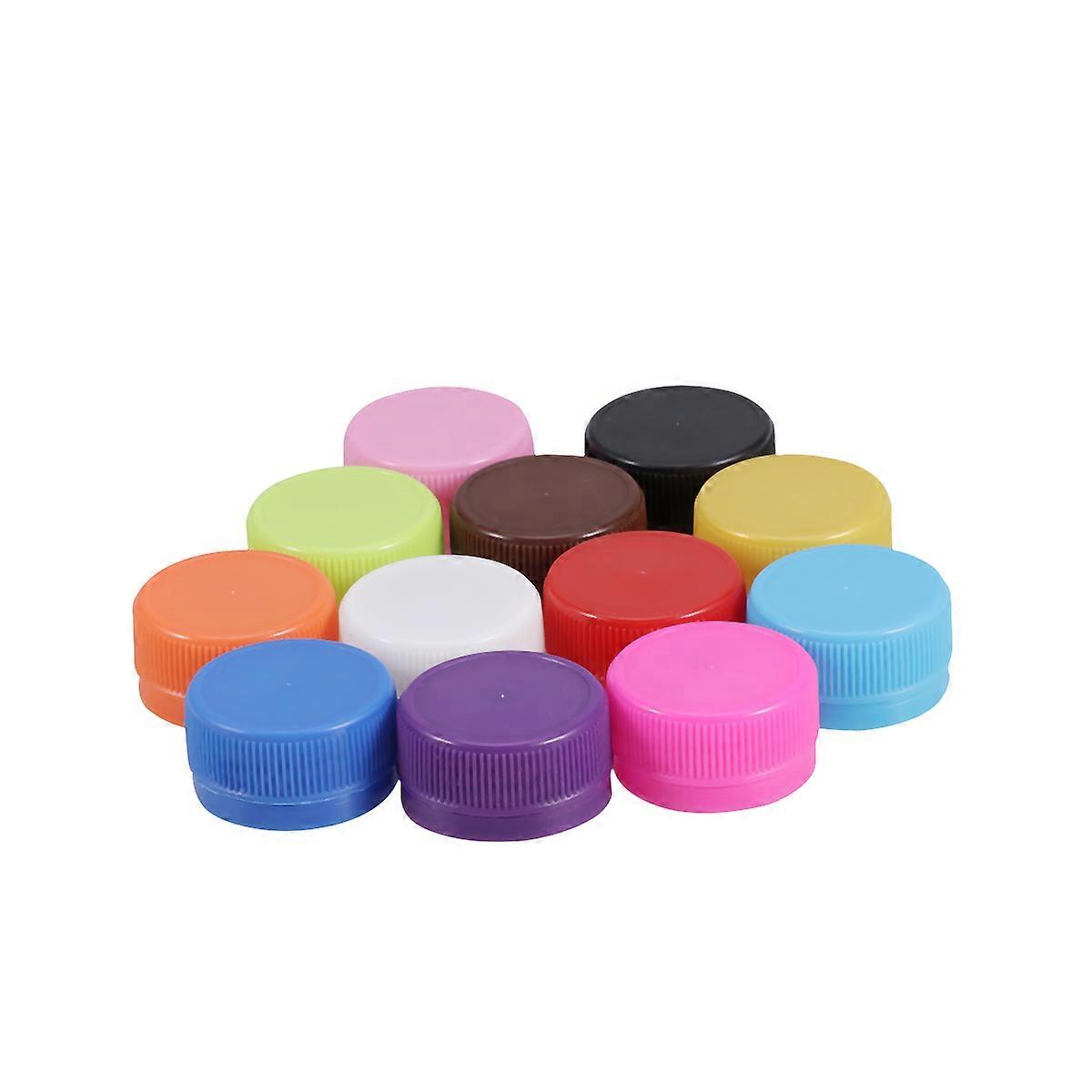 200pcs Plastic Drink Bottle Covers Colorful Spring Water Bottle DIY ...