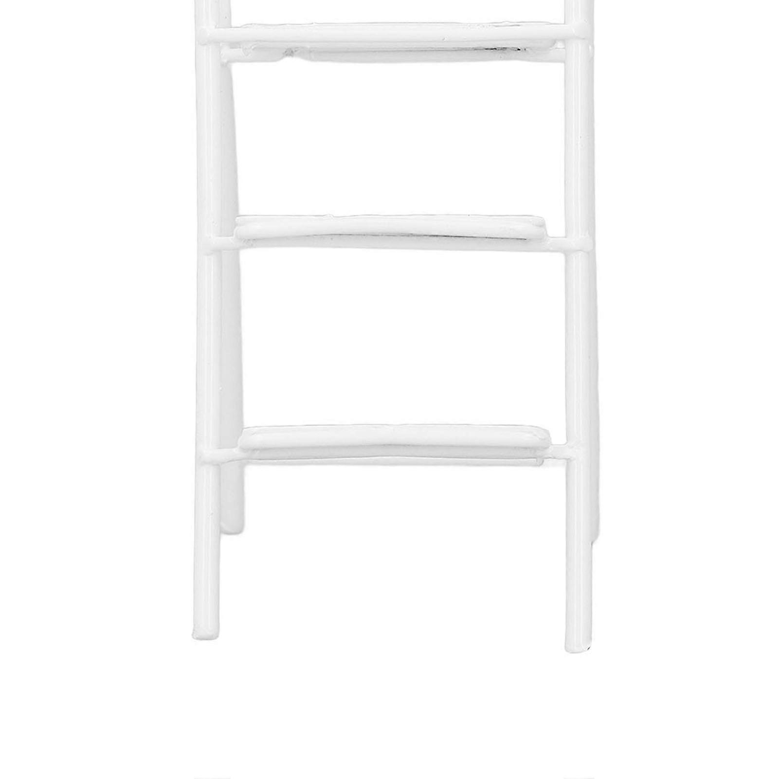 1/12 Miniature Step Ladder Metal Delicate Texture Mini 3 Step Ladder ...