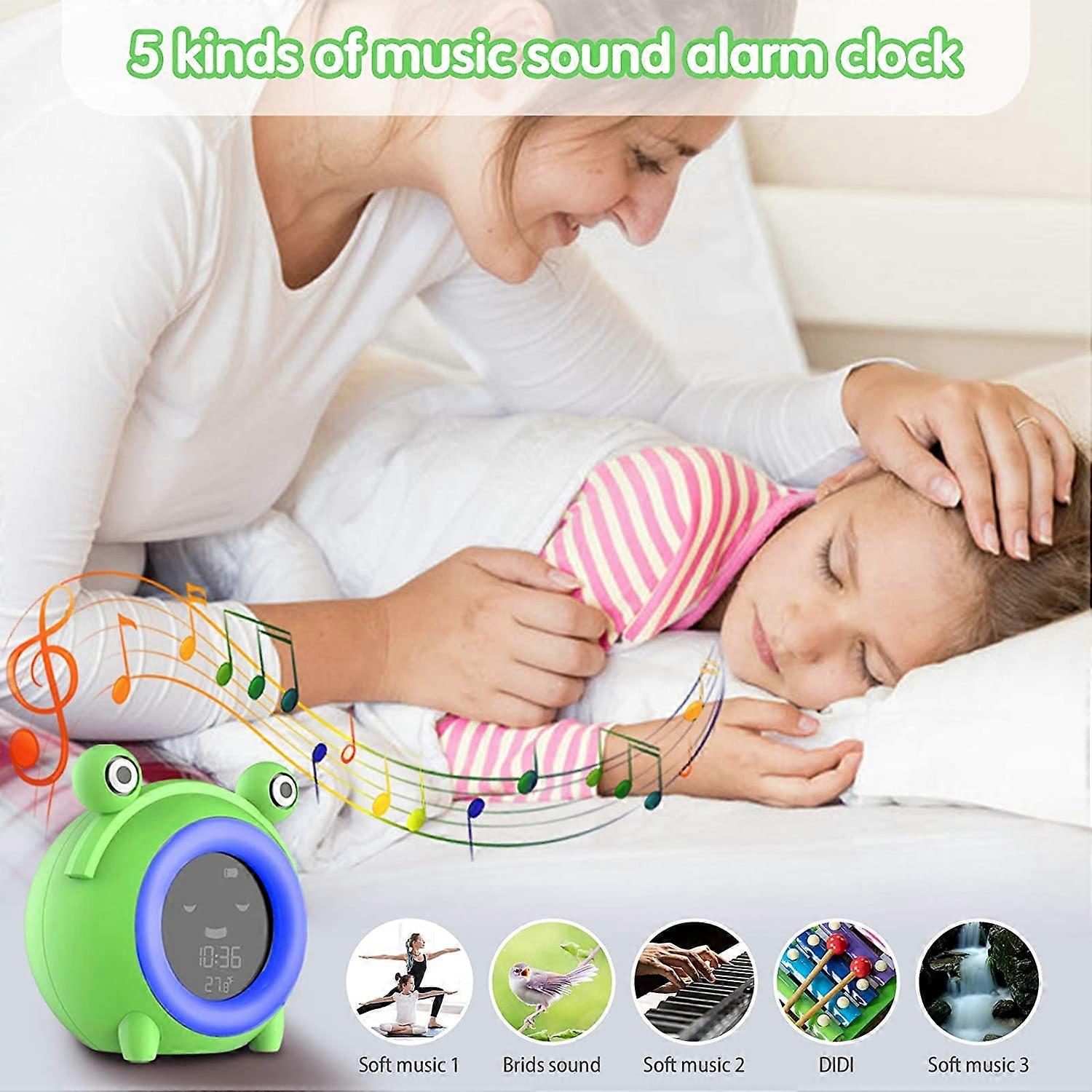 Kids Alarm Clock, Wake Up Light for Kids, Sleep Trainer, 3 Modes 5 ...