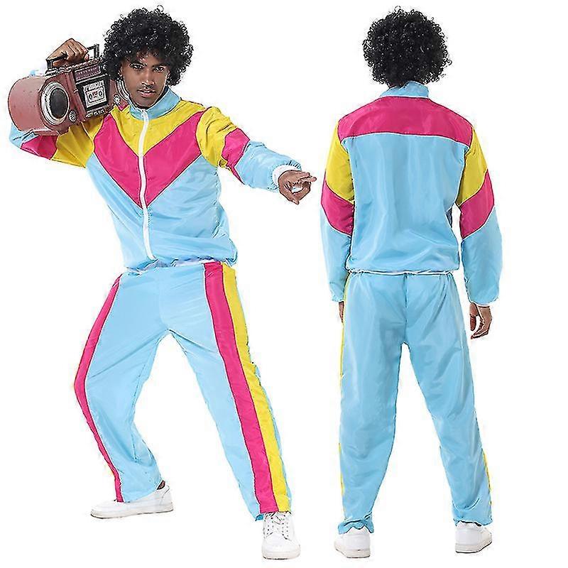 Umorden Adult 80s Rapper Hip Hop Dance Costume For Men Women Couple ...