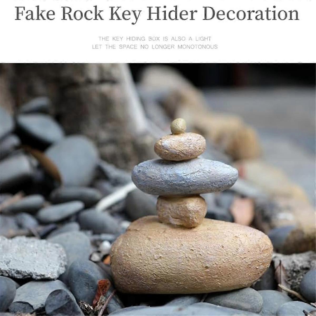 Rock Key Hider Outdoor Hide A Spare Key Outside Waterproof Fake Rock ...
