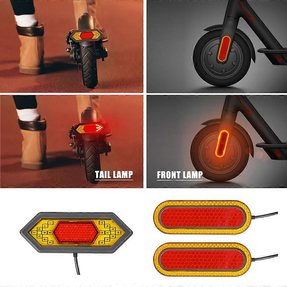 Electric Scooter LED Turn Signal Light Tail Light Headlight with ...