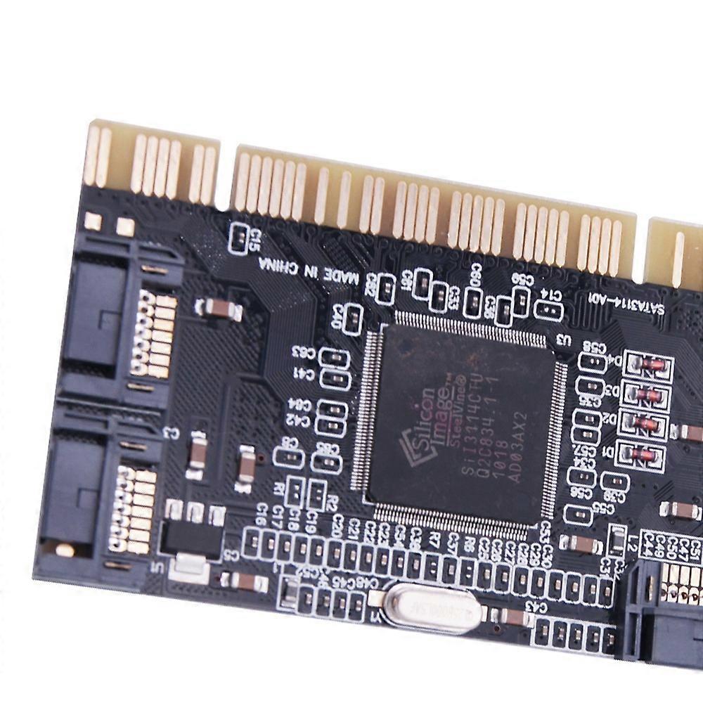 4 Ports PCI SATA Raid Controller Internal Expansion Card with Two Sata ...