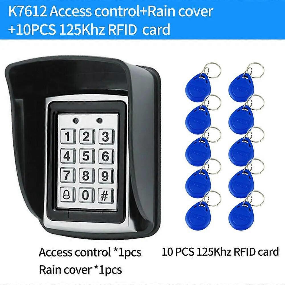 Outdoor RFID Access Controller Metal Keypad Card Reader with Waterproof Cover 125KHz 10pcs ...