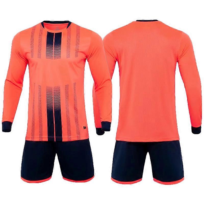 1 Set Custom Football Jersey Men Boys Soccer Clothes Set Long Sleeve ...