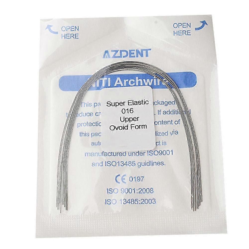 10pcs Dental Orthodontics Arch Wire Super Elastic Niti Round Ovoid ...