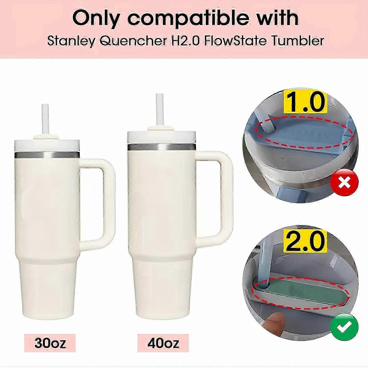 3Pcs Silicone Spill Proof Stopper Set - Keep Your Stanley Cup 2.0 40oz ...