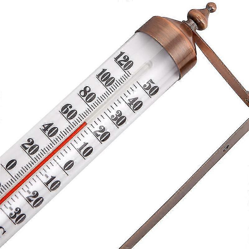 10 Inches New Premium Steel Indoor/outdoor Thermometer Wireless ...