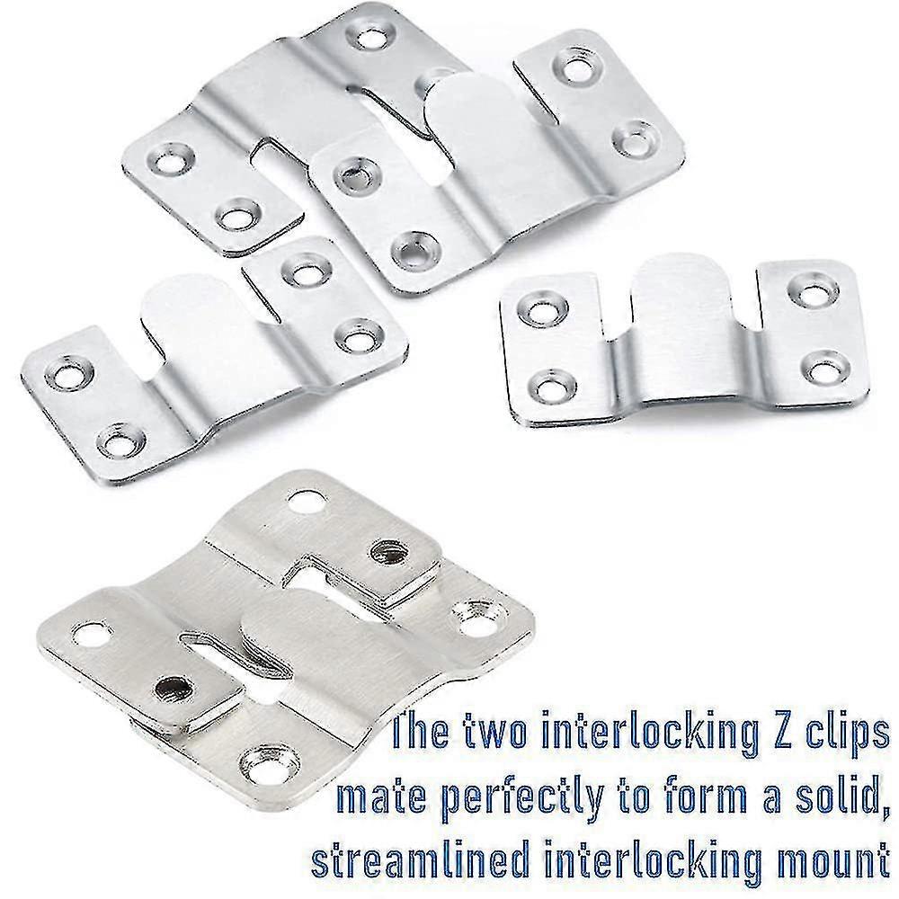 10pcs Flush Mount Bracket Concealed Mount Bracket Interlocking Hang ...