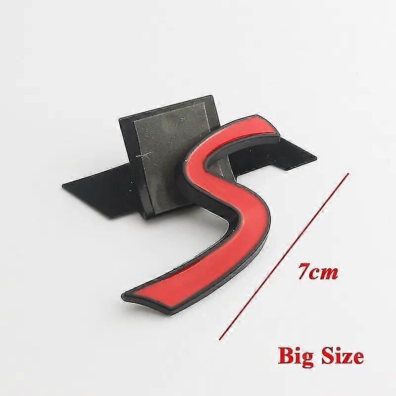 3d Abs Black Chrome Car Letters Rear Trunk Logo Mini Cooper S Emblem ...