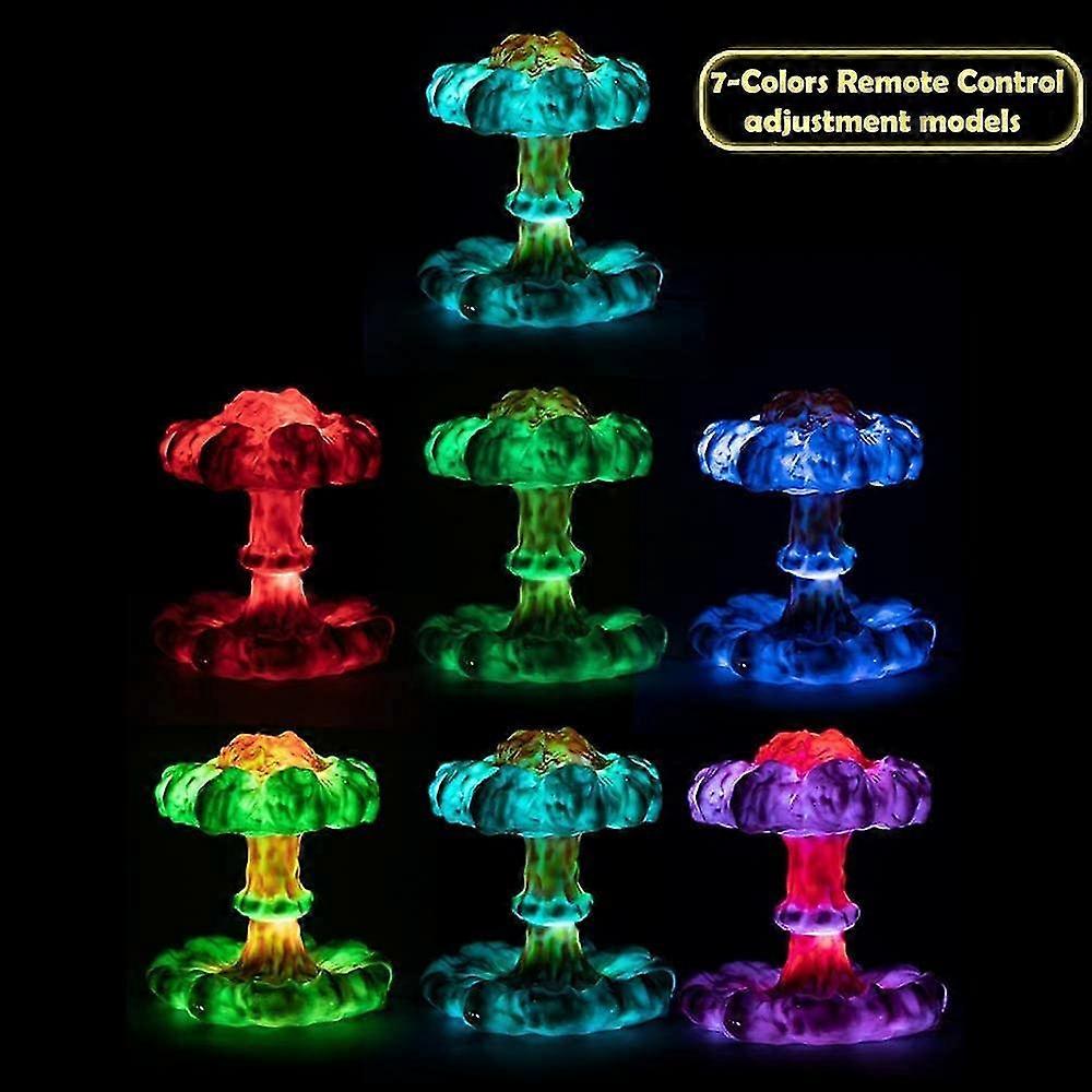 New 3d Mushroom Cloud Nuclear Lamp, Atomic Bomb Model Atmosphere Lamp ...