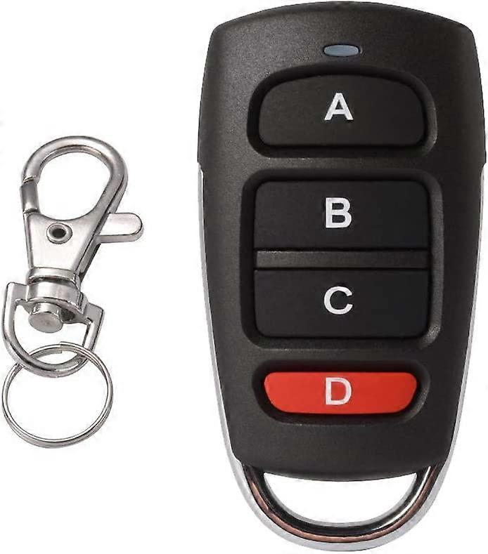 Pack Universal Garage Door Cloning Key Fob Remote Control 433MHz 4 ...