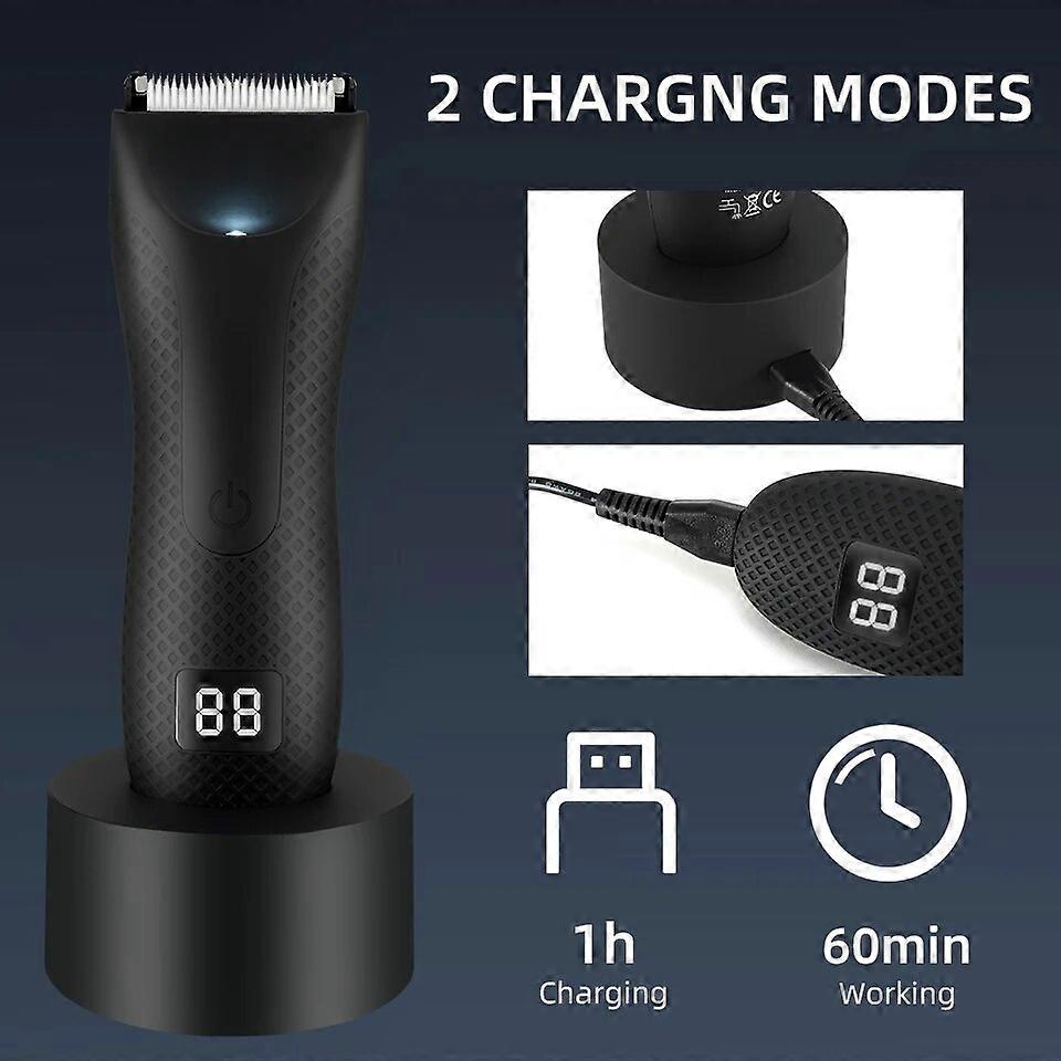 Men's Hair Removal Intimate Areas & Pubic Hair Electirc Razor for Men ...