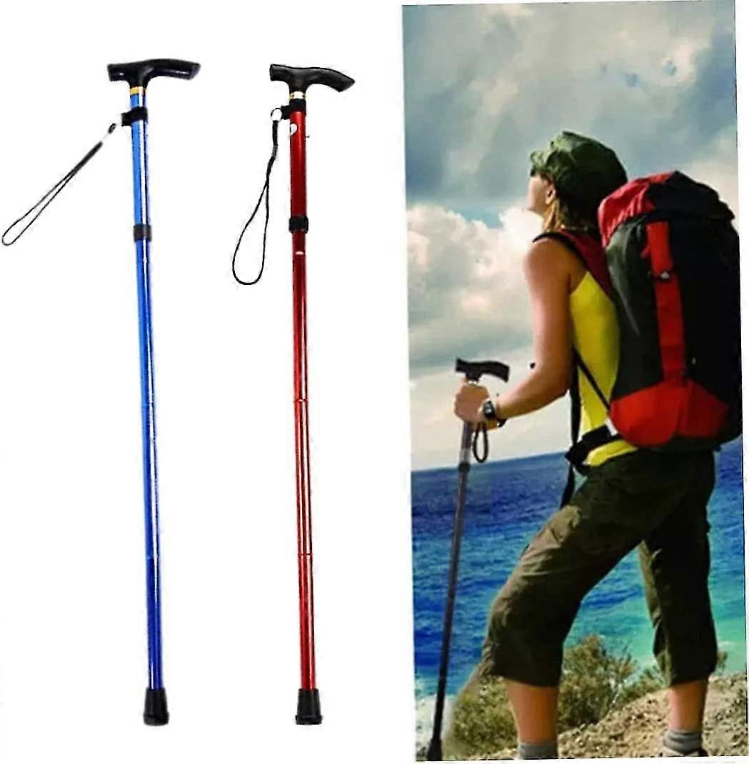 Camping Stick Pole Canes Foldable, Adjustable Hand Walking Cane ...