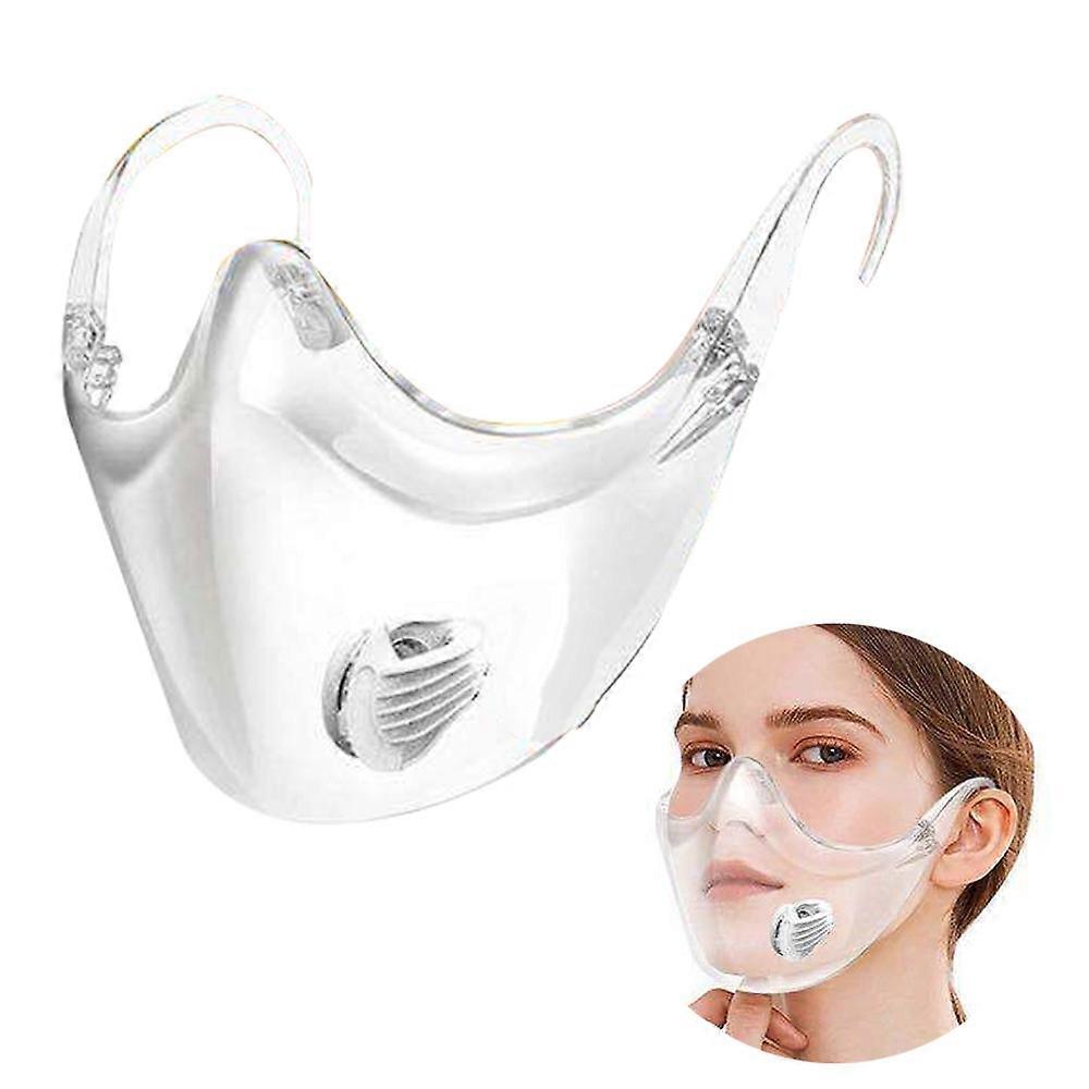 Durable Mask Face Shield Reusable Valve Transparent Eaceshield Facemask ...