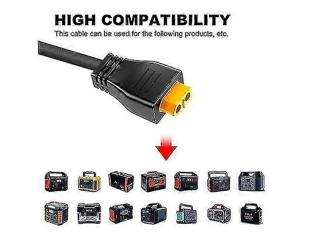PFCTART Solar Panel XT60 Extension Cable For Ecoflow/Bluetti Power ...