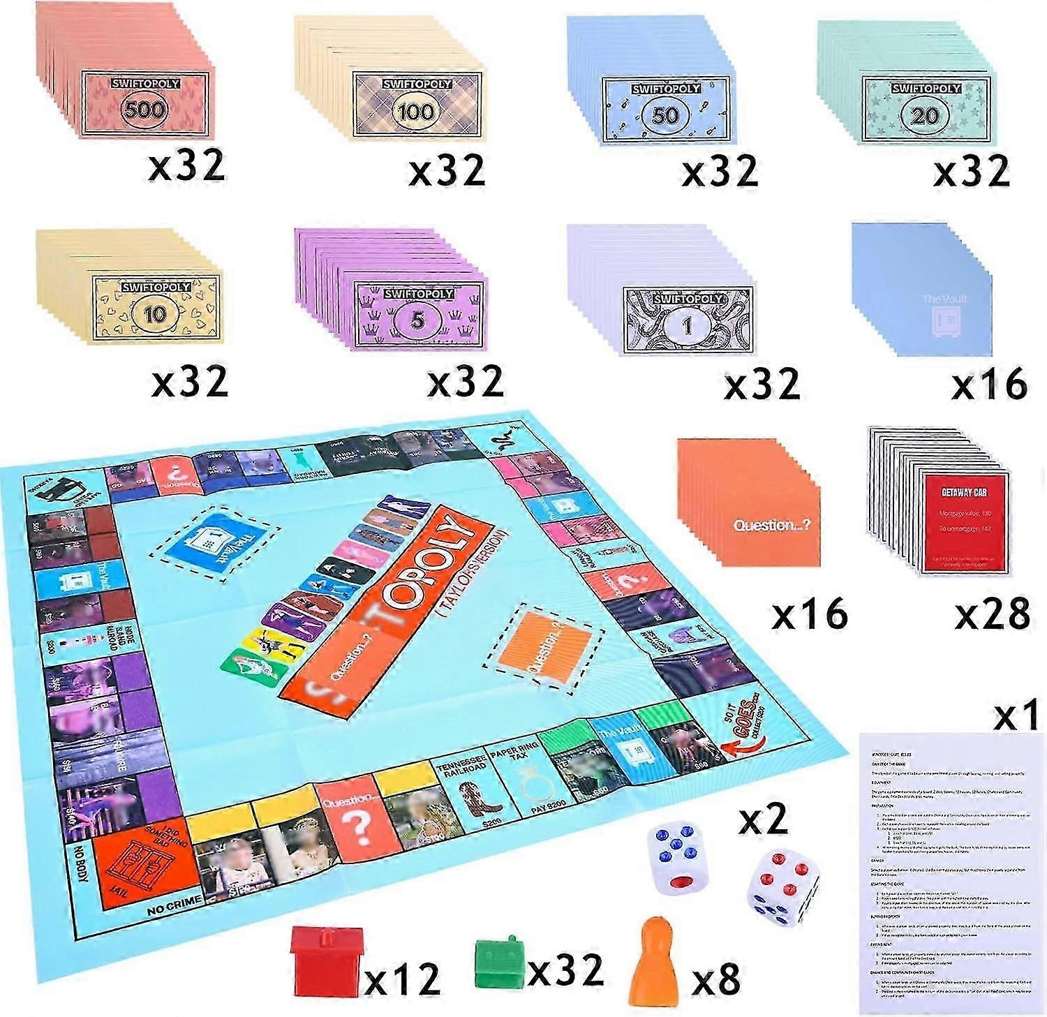 Music Board Game, Fun Music Games For Game Night, Monopoly Board Game ...