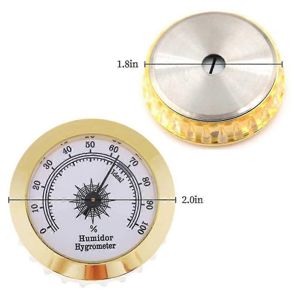 Cigar Hygrometer Analog Cigar Humidor Hygrometer Mechanical Round ...