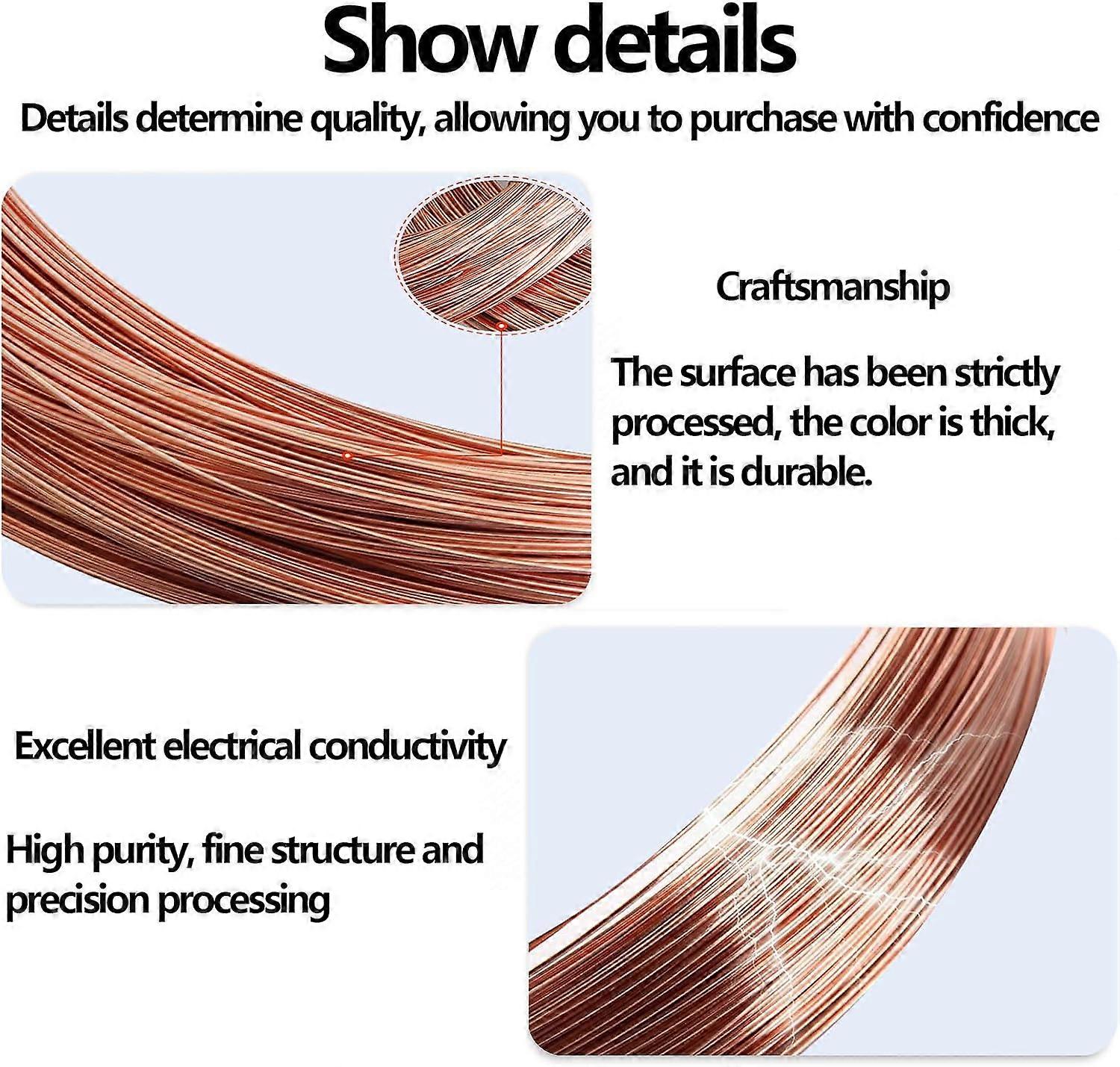 10m Copper Wire for Electroculture and DIY Projects, 2-5mm Diameter ...