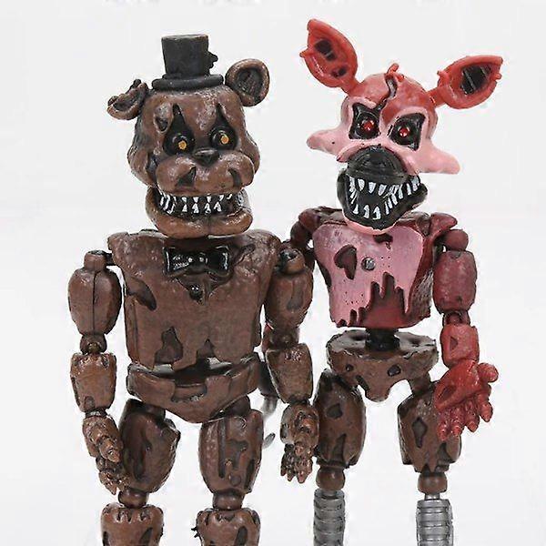 6 pcs Five Nights at Freddy's Action Figure FNAF Toy Bonnie Foxy ...