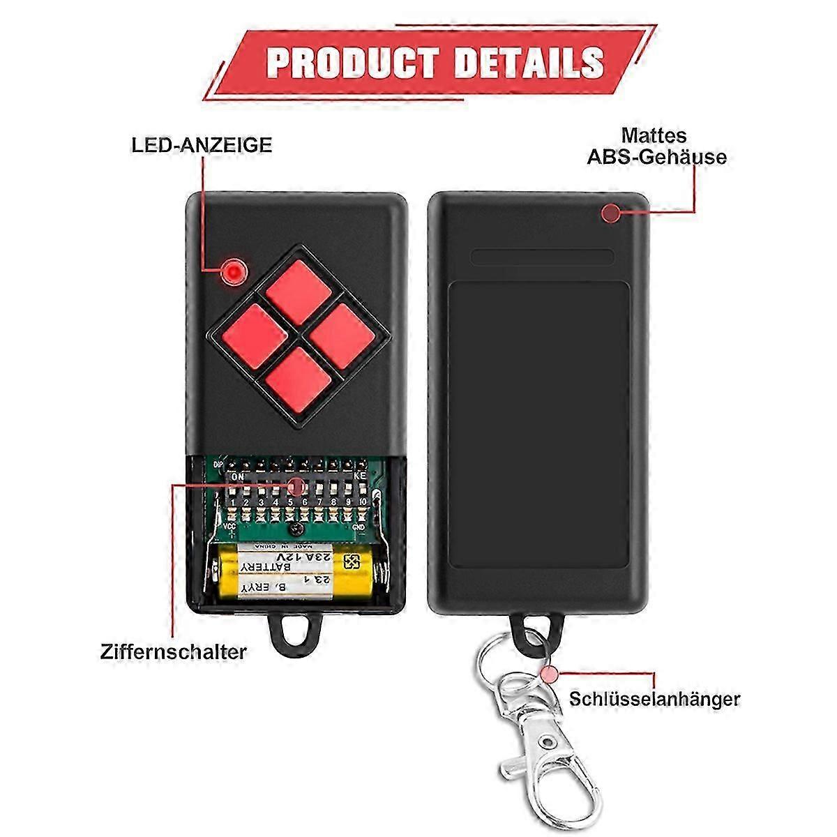 Garage Door Remote Control for S10-868A4L00,868.3MHz AM Handheld ...