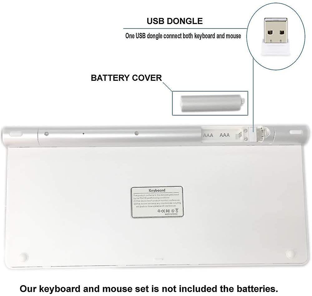 Wireless Keyboard And Mouse For Apple Imac Windows Or Android (2.4g ...