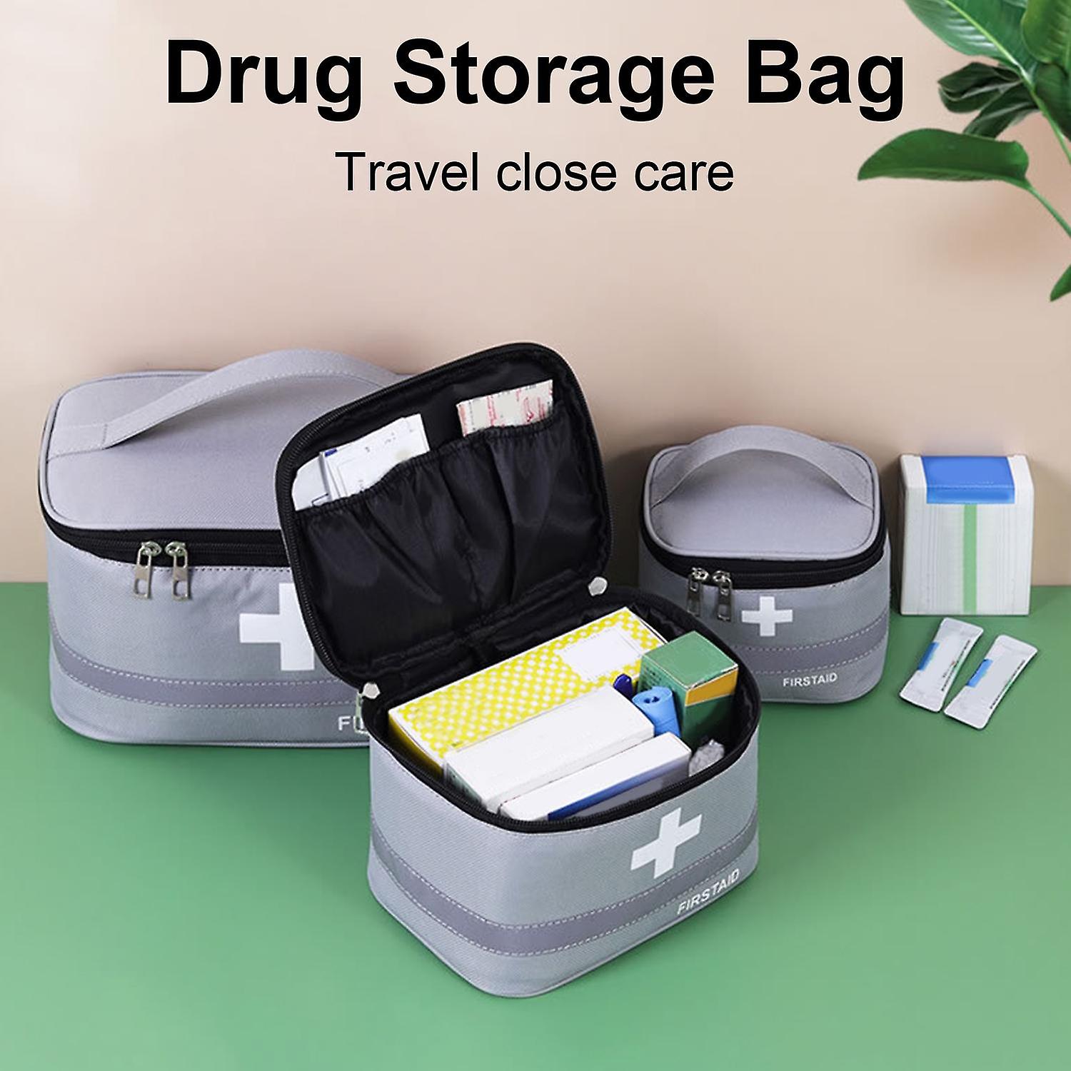 First Aid Bag Reinforced Handle ReflectiveStrip Zipper First Responder ...