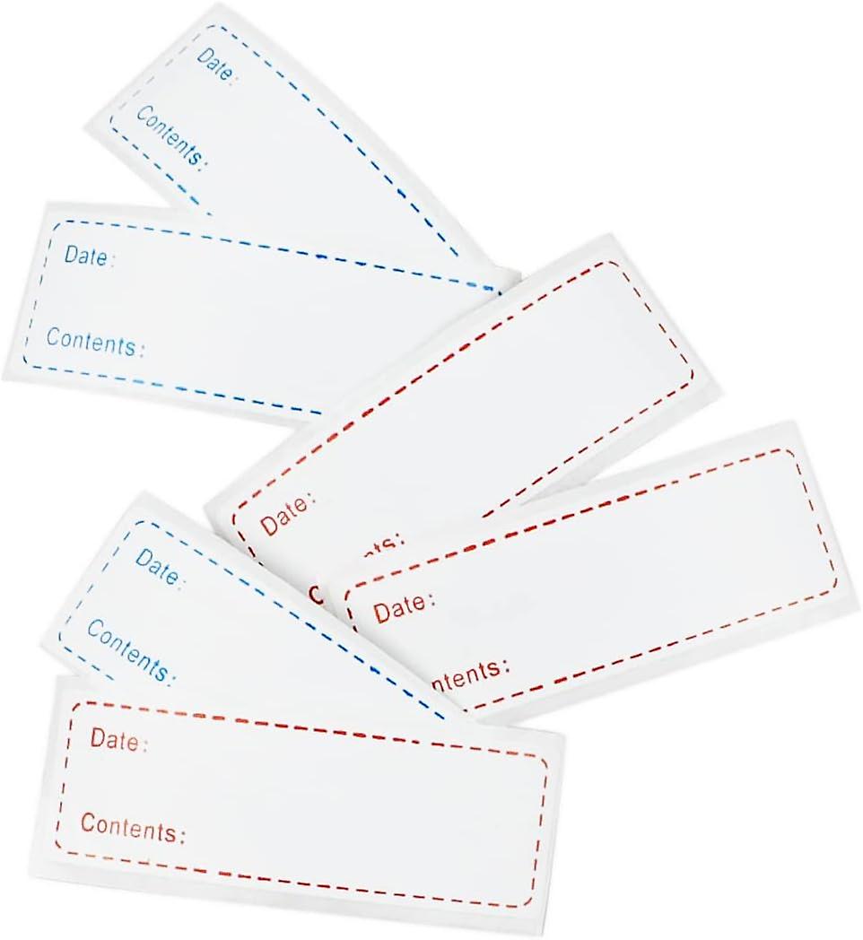 250pcs 2 Rolls Self-adhesive Removable Freezer Labels - Food Date ...