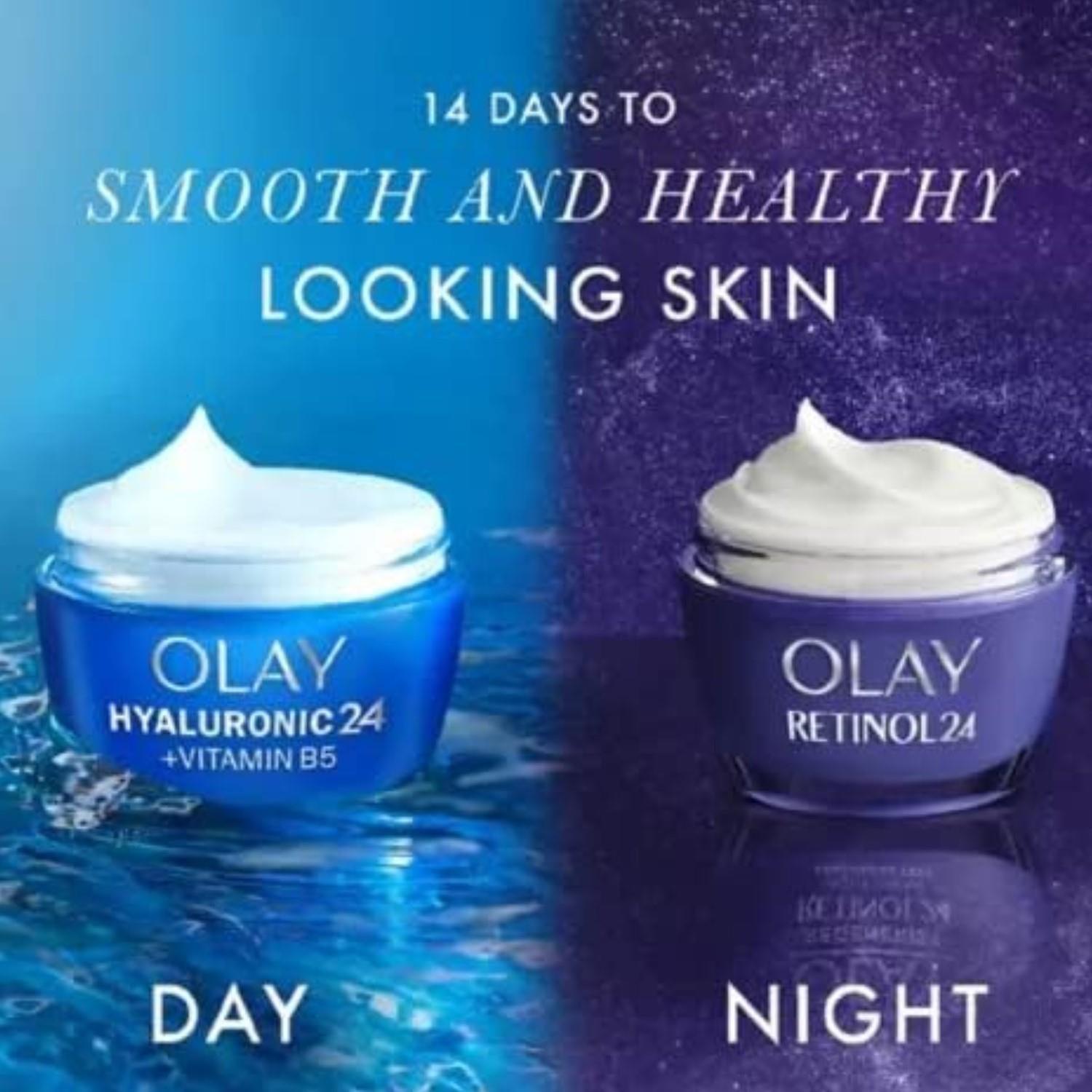 Olay Day Gel Moisturiser Regenerist Hyaluronic24 + Vitamin B5 24H ...