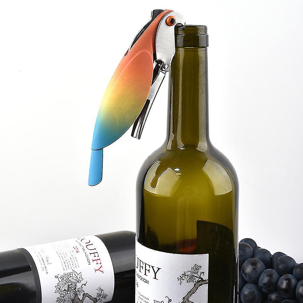Stainless Steel Parrot Wine Opener Creative Wine Bottle Opener | Fruugo UK