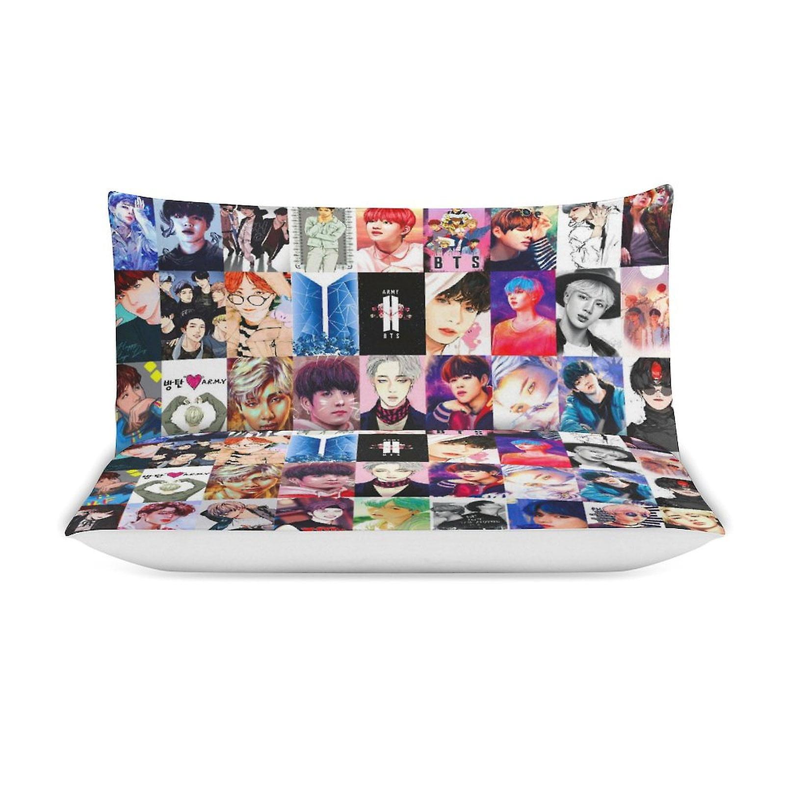 Kpop BTS Bed Duvet Cover Microfiber Bedding Sets 3D Printed Lightweight ...