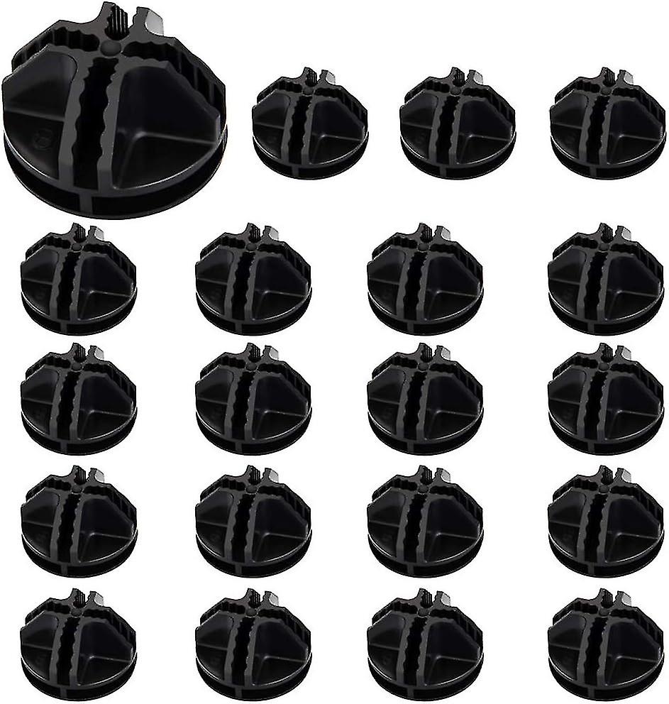 20PCS Wire Cube Plastic Connectors Black Interlocking Plastic Connector ...