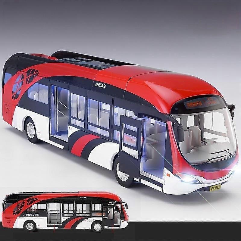 1/32 Coach School Bus Toy Car Diecast Alloy Miniature Model Pull Back ...