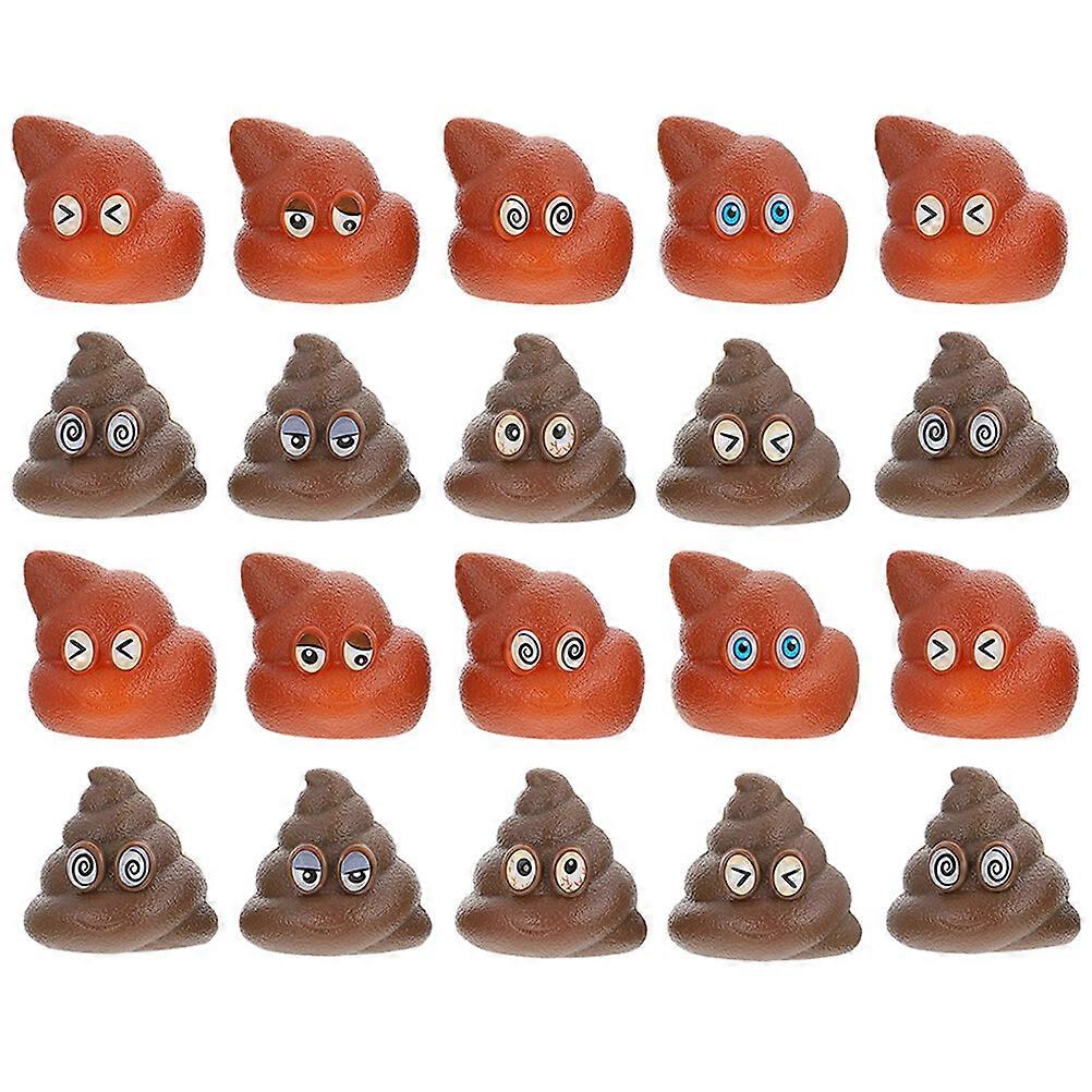 20Pcs Fake Poop Toys Realistic Poop Toys Plastic Poop Models Game ...