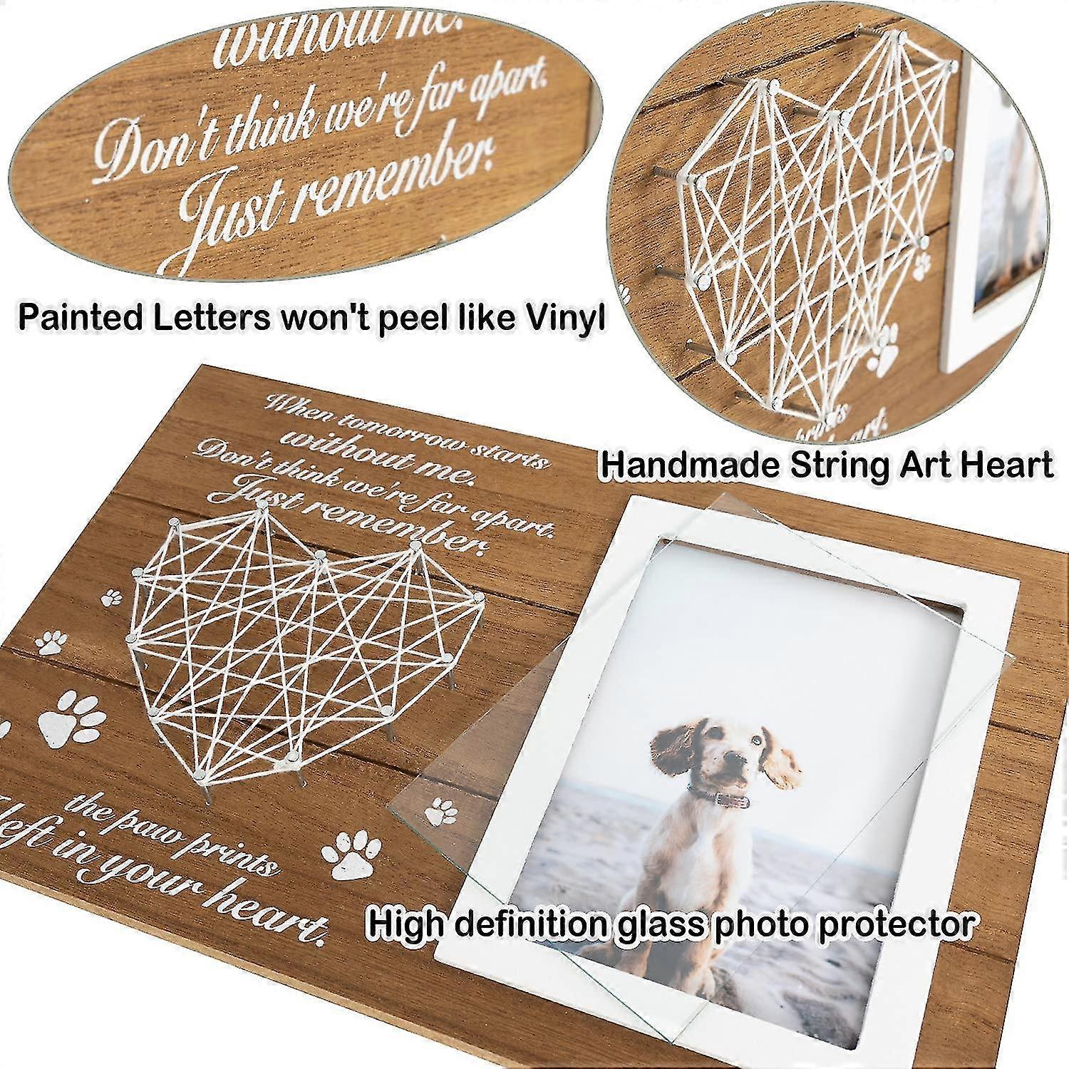 Pet Memorial Gifts, Pet Loss Memorial Frame Leave Paw Prints On Our ...