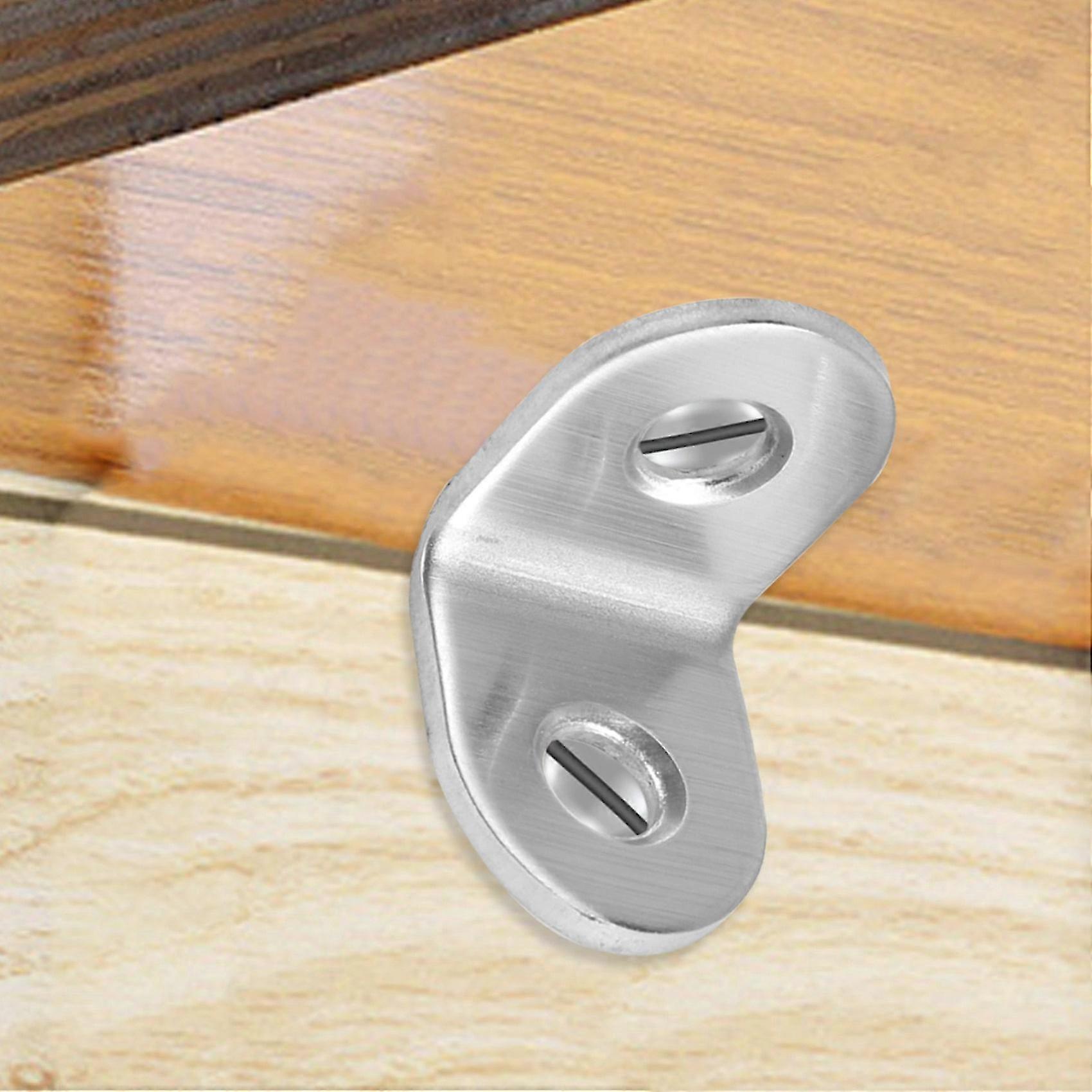20 Pcs Stainless Steel L Bracket Corner Brace Joint Fastener L Shaped ...