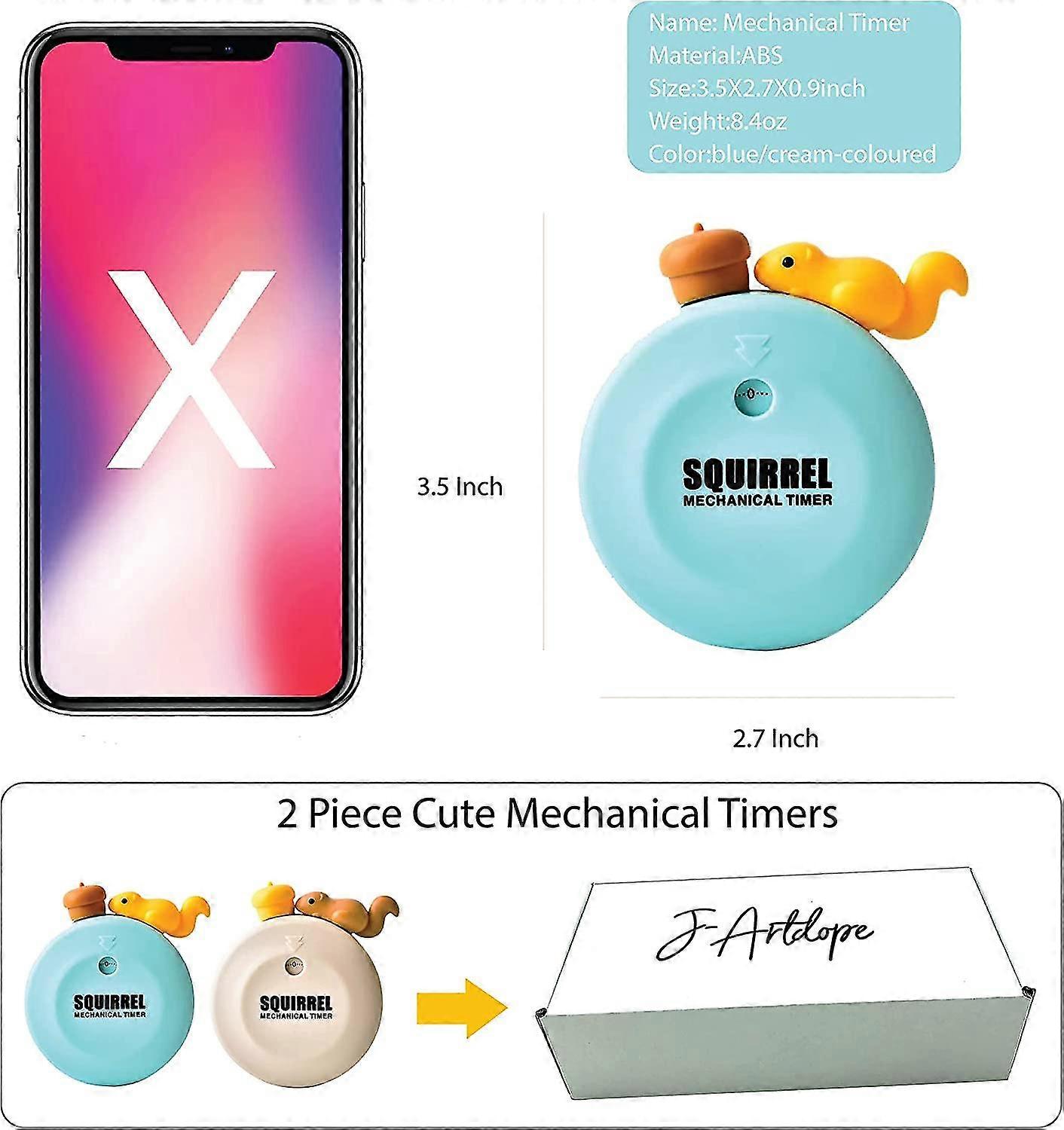 Timer For Kids,magnetic Kitchen Timer,60-minute Visual Timer,cute Mechanical Timers For ...